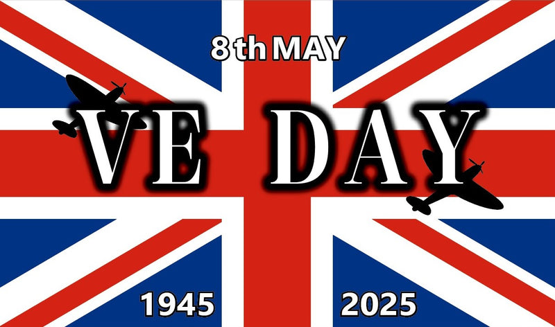 VE Day 80th Anniversary 5ft x 3ft Flag – Flags and Flagpoles