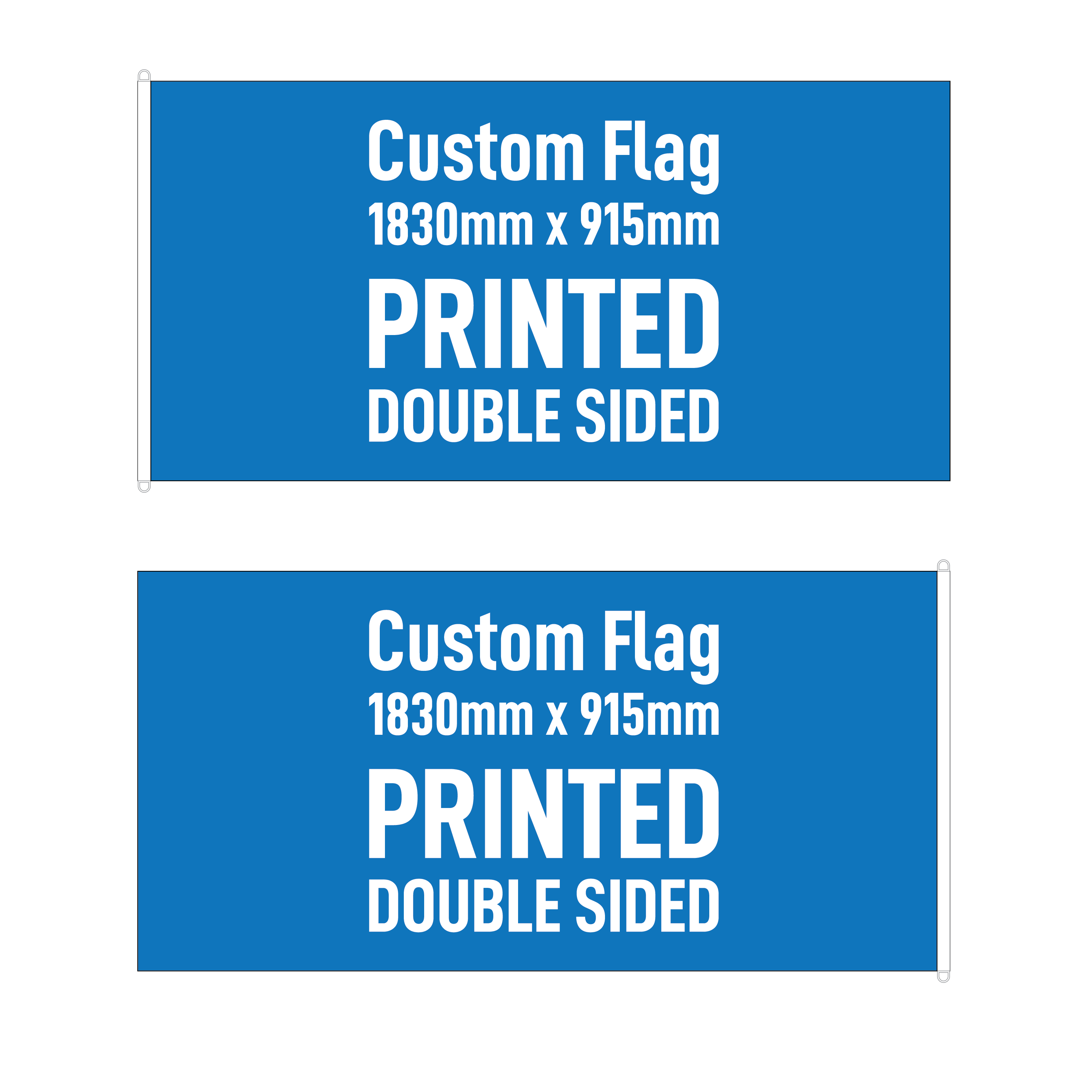 Double Flag Logo Custom Flags & What To Keep In Mind When Ordering