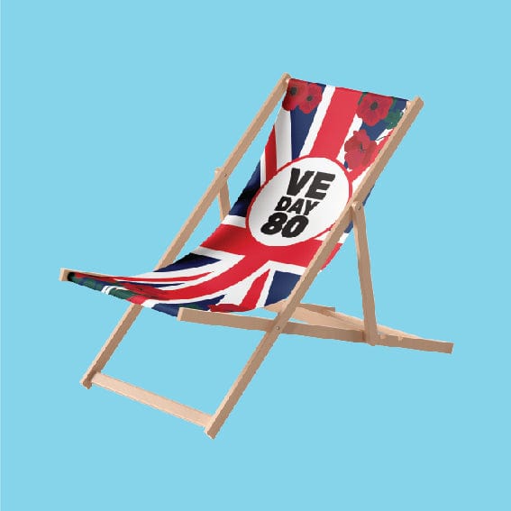 VE Day 80 Deckchair – Flags and Flagpoles