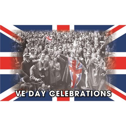 VE Day Celebration 5ft x 3ft Flag – Flags and Flagpoles