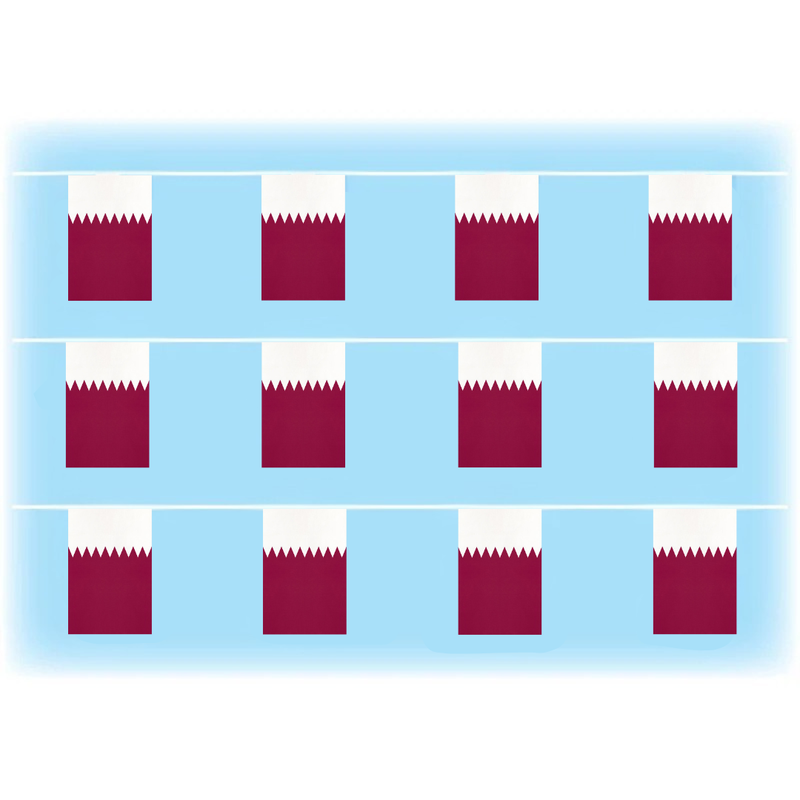 Qatar Synthetic Bunting – Flags and Flagpoles